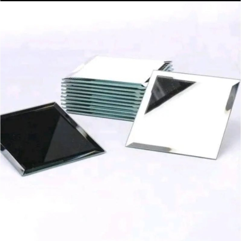 Jual kaca cermin bevel ukuran 25×25cm tebal kaca 3mm | Shopee Indonesia