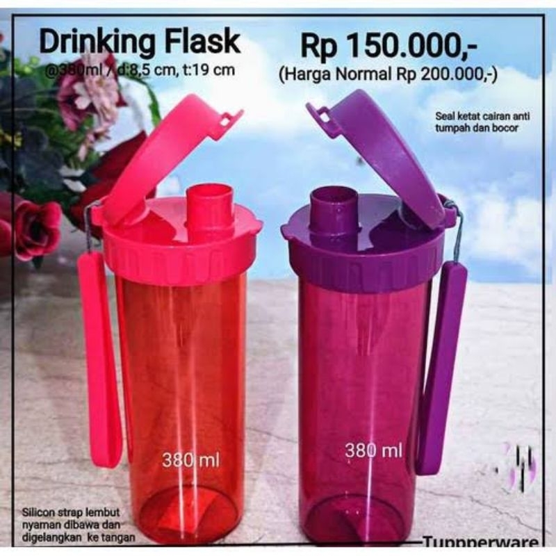 Jual DRINKING FLASK 380ml TUPPERWARE | Shopee Indonesia