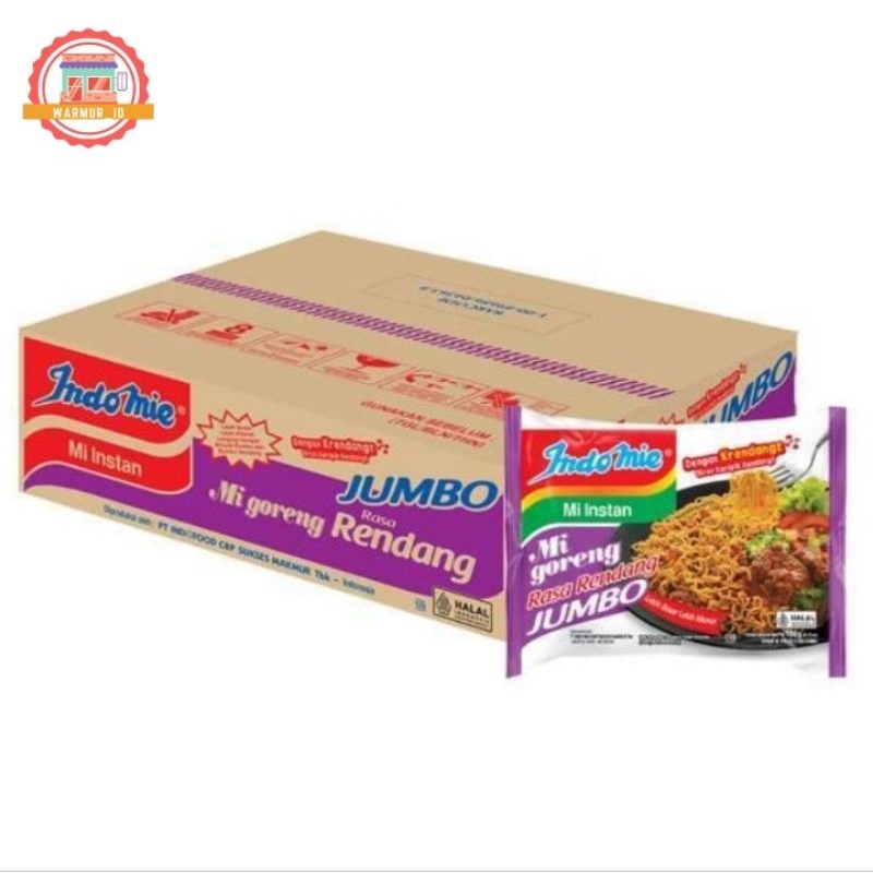 Jual Indomie Mi Goreng Rendang Jumbo 1 dus isi 24 pcs | Shopee Indonesia