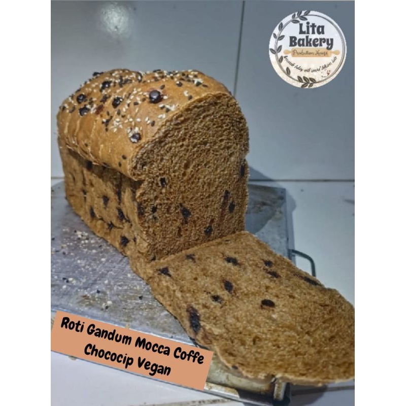 Jual Roti Gandum Mocca Coffe Chococip (Bebas Gula, Telur, Susu, Butter ...