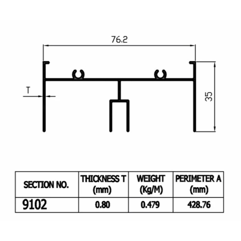 Jual Aluminium Dacon Sliding Door 9102 Rel Atas Ganda Aluminium ...