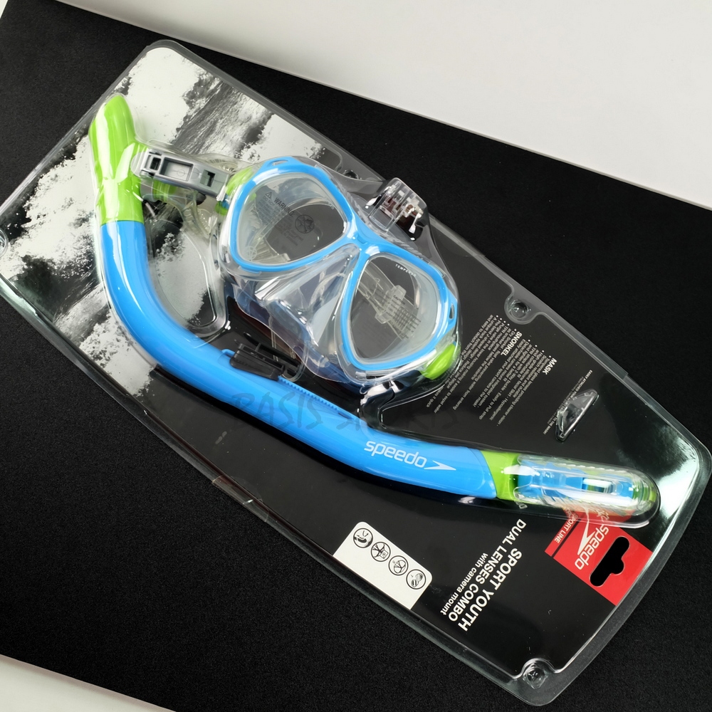 Jual SPEEDO MASK SNORKEL SET DUAL LENSES SNORKLE JUNIOR WITH CAMERA ...
