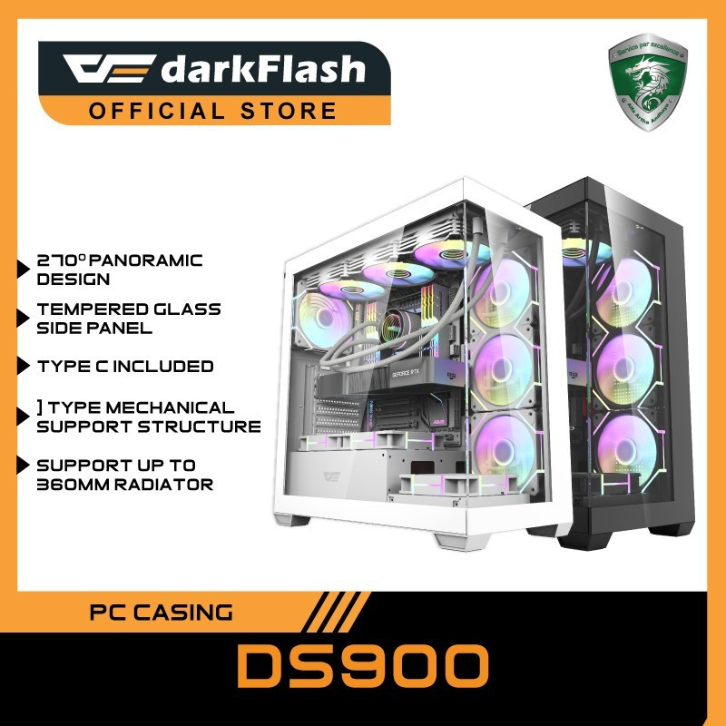 Jual Casing AIGO DARKFLASH DS900 AQUARIUM ATX PC Case ATX CASING ...