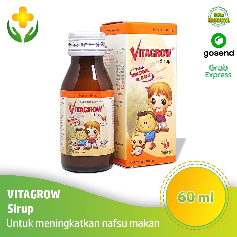 Jual VITAGROW SIRUP VITAMIN PERTUMBUHAN ANAK 60 ML | Shopee Indonesia
