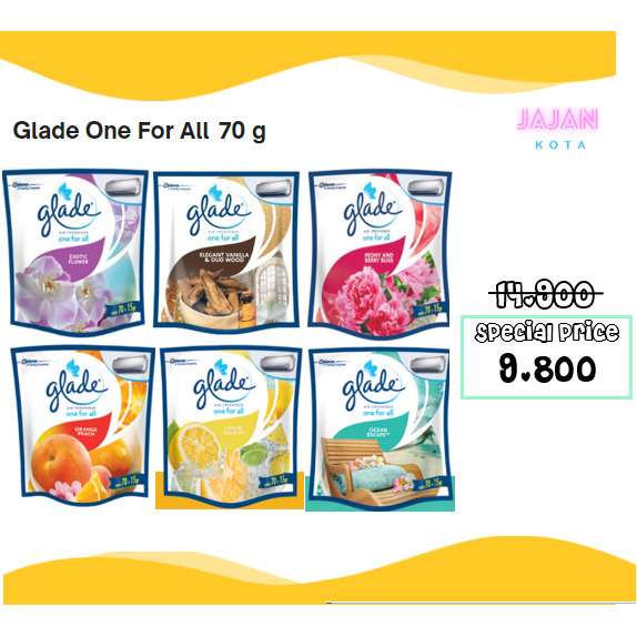 Jual Glade One For All Air Freshener 70 gram | Shopee Indonesia
