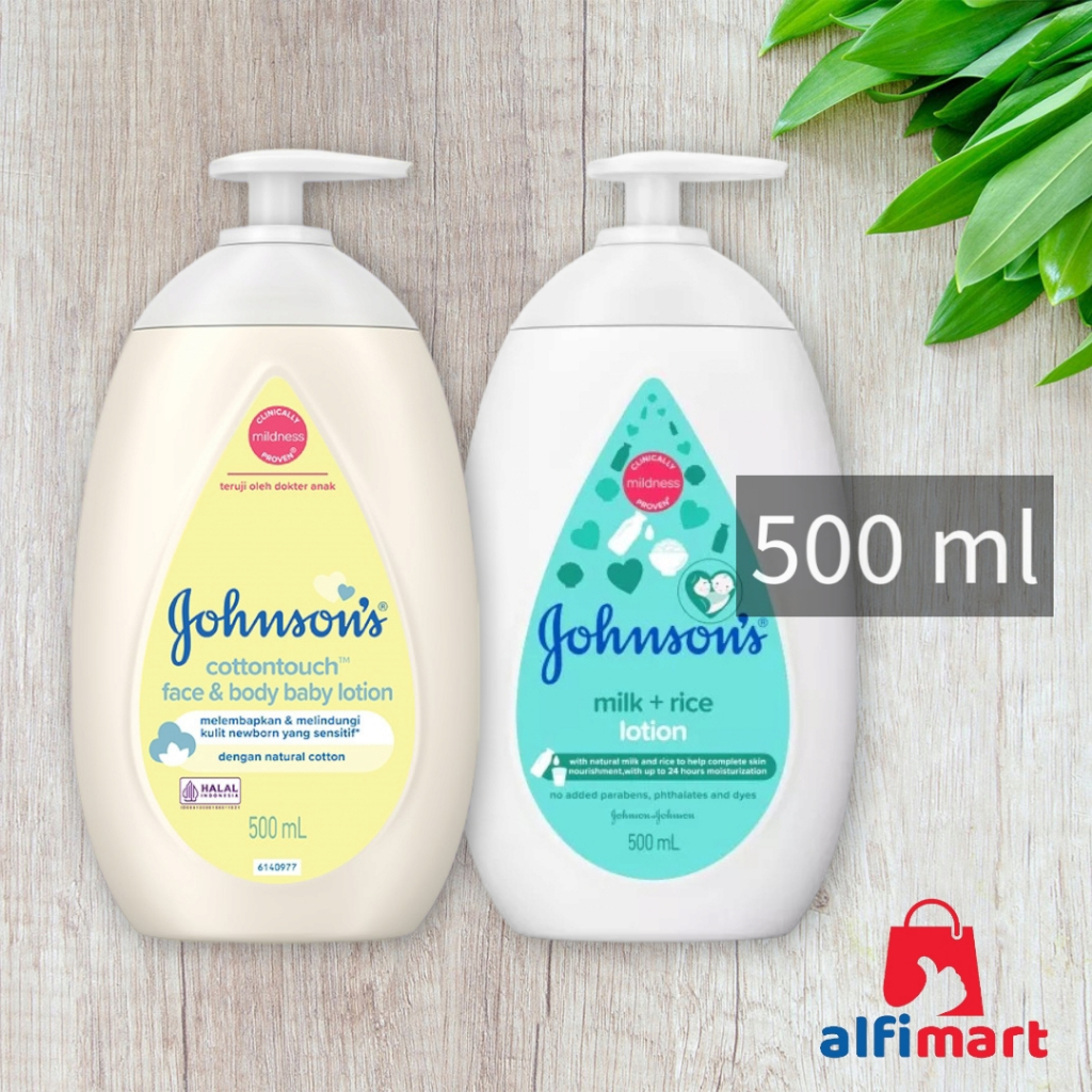 Jual Johnsons Baby Lotion pump 500ml / Johnson's Milk + Rice dan ...