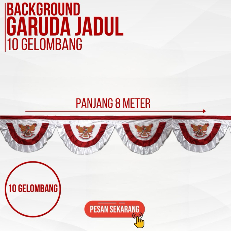 Jual BACKGROUND GARUDA JADUL ( 10 GELOMBANG ) | Shopee Indonesia