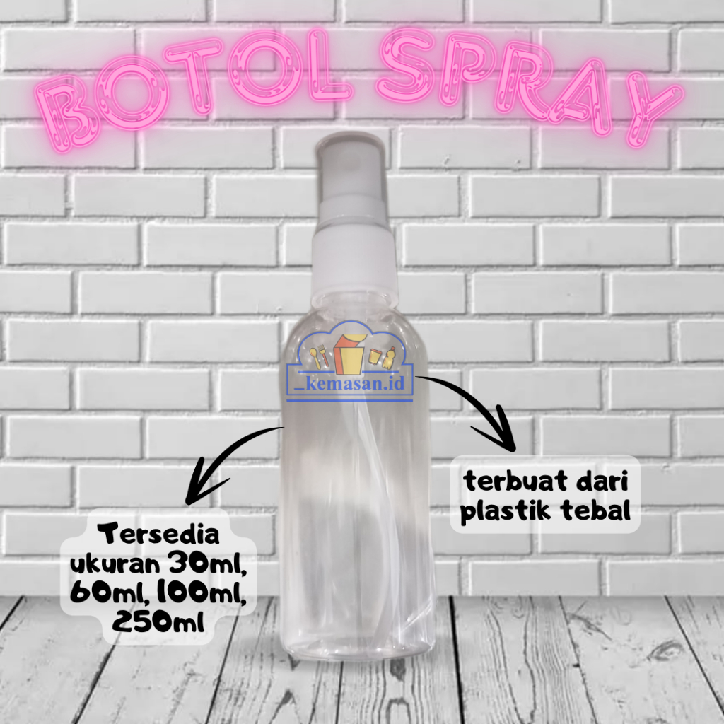 Jual BOTOL SPRAY 100 ML TUTUP PUTIH | Shopee Indonesia