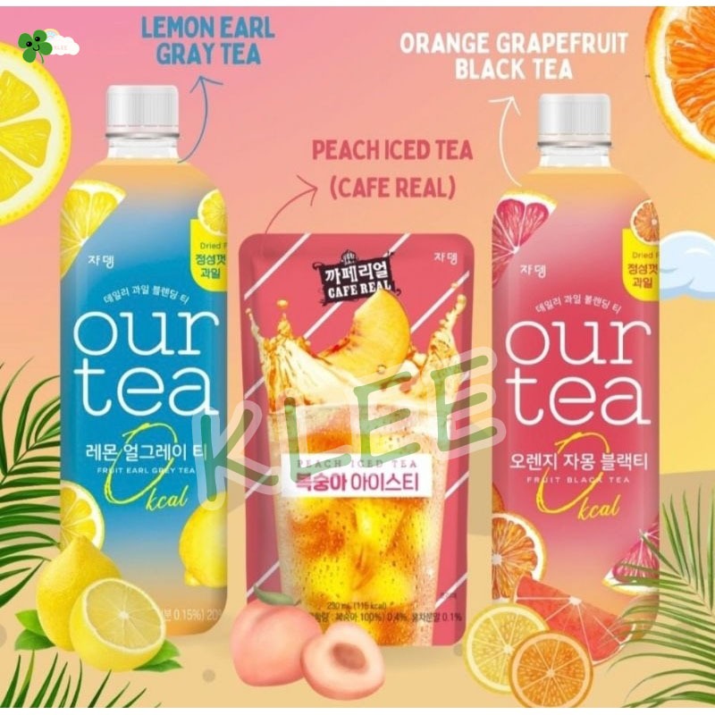 Jual JARDIN OUR TEA Fruit Tea Flavour 500ml - Minuman Teh Korea Orange ...