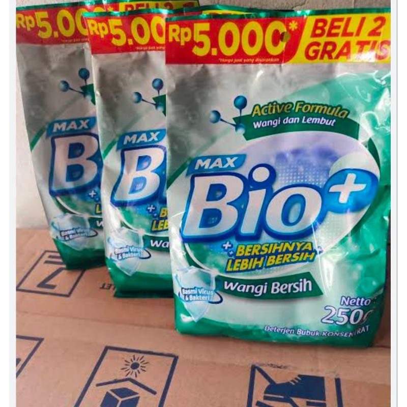 Jual BIO DETERGENT BUBUK WANGI BERSIH 3Pcs @250g | Shopee Indonesia