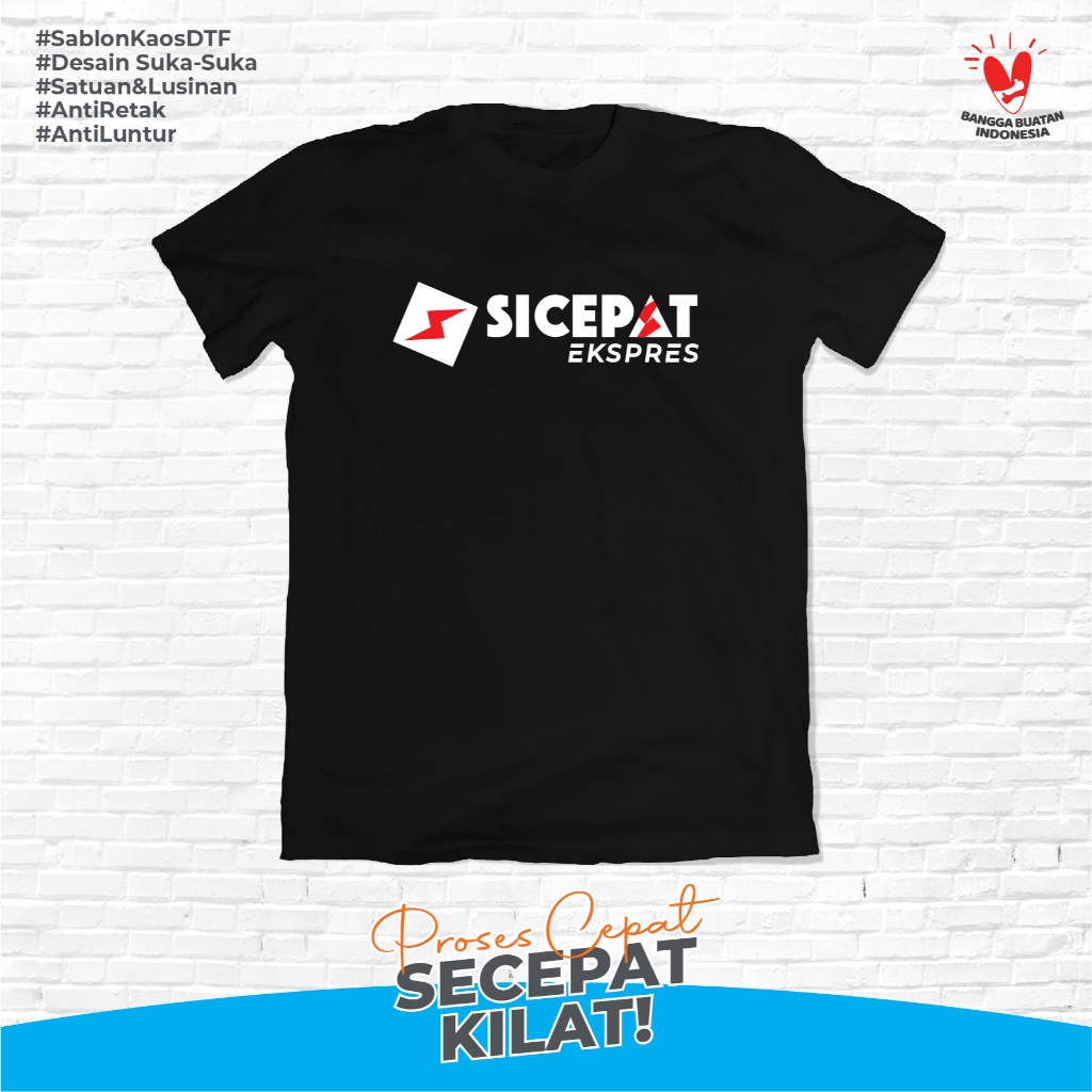 Jual Kaos Baju SICEPAT EXPRESS SI CEPAT Kaos Ekspedisi Tshirt Sicepat ...