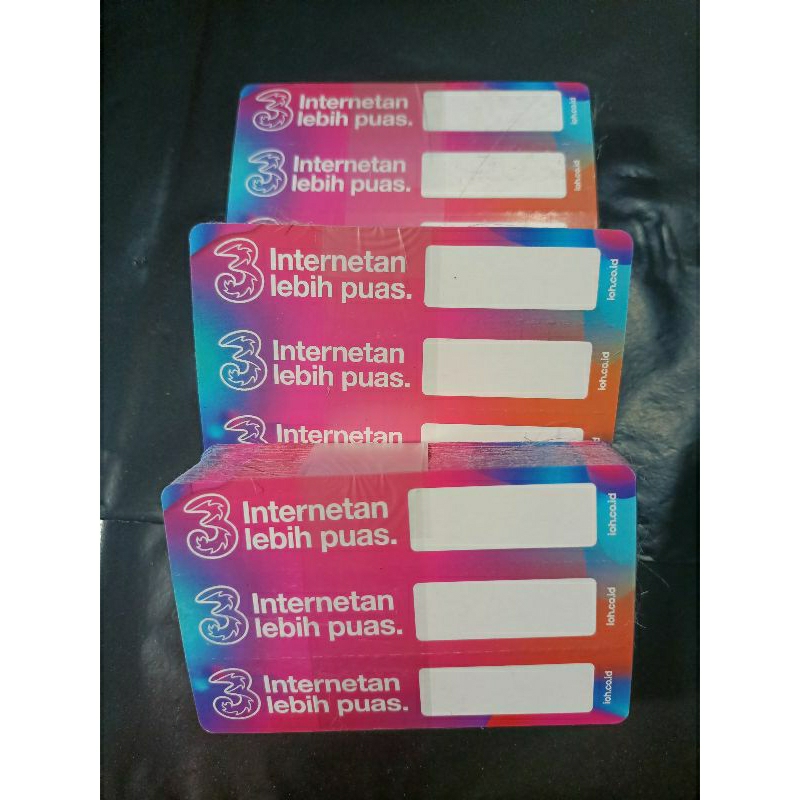 Jual Voucher TRI kosong 51 SN/ 17 Lembar Nasional exp Januari 2027 | Shopee Indonesia