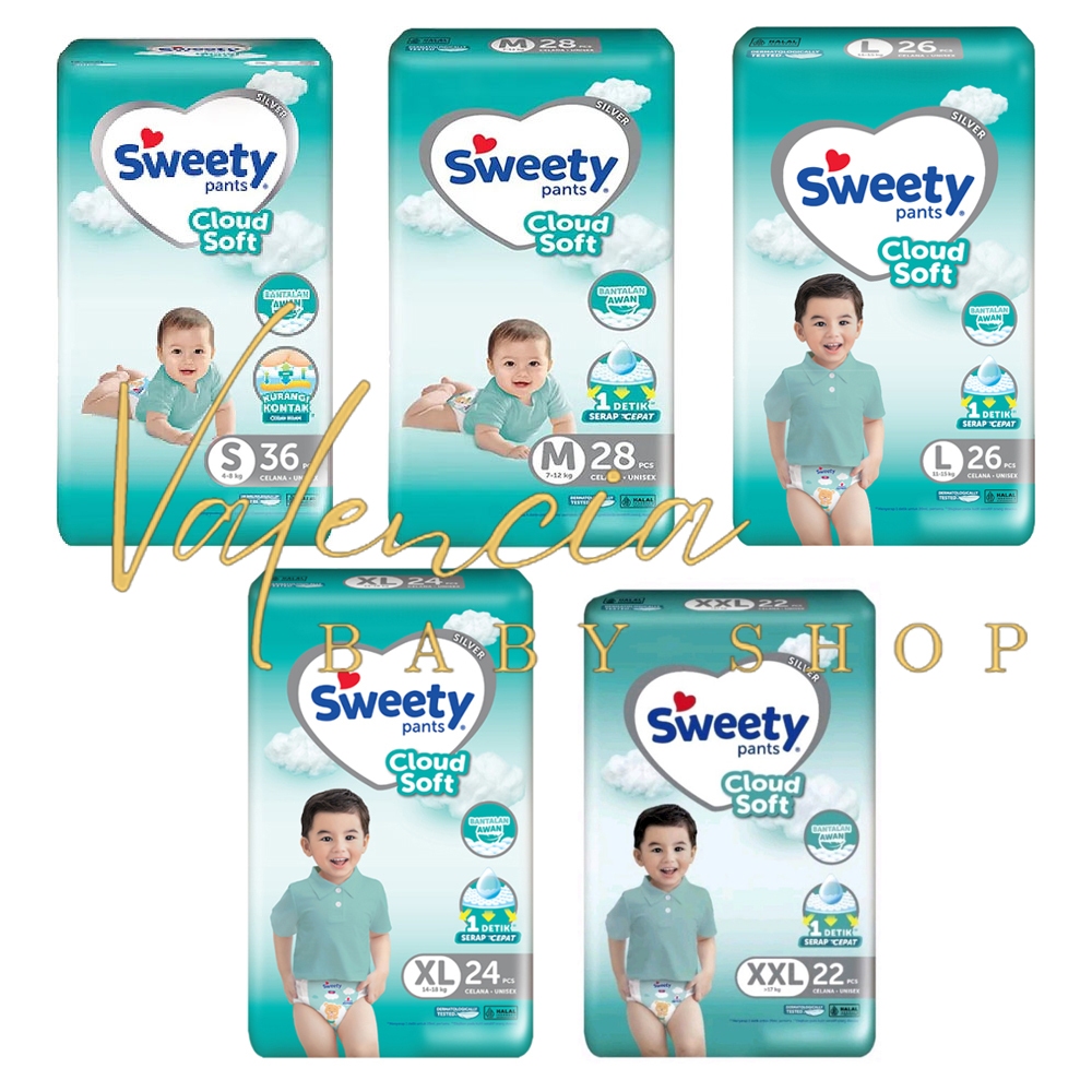 Jual SWEETY SILVER PANTS S36/M28/L26/XL24/XXL22 | Shopee Indonesia