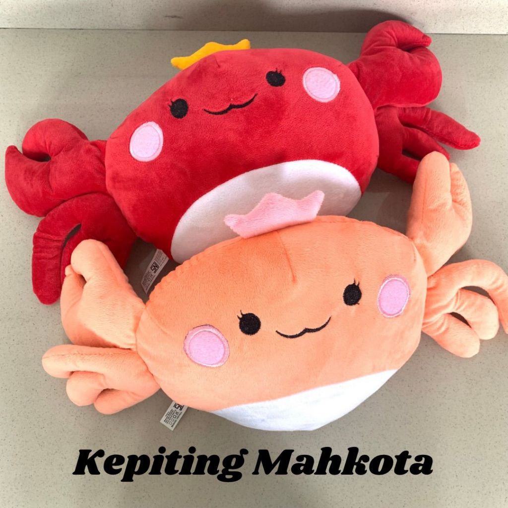 Jual Boneka Kepiting Mahkota Queen of Crab Plush Toys Boneka Import ...