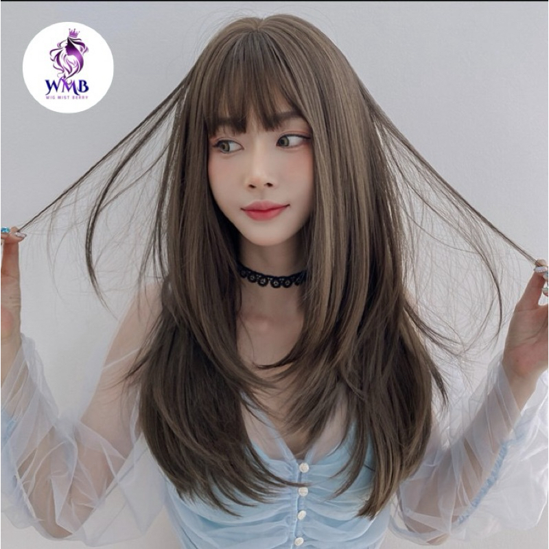 Jual rambut palsu wig korea layer blow C8292 | Shopee Indonesia