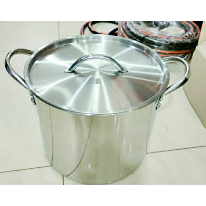Jual panci soup 7,5 liter air stainles steel tebal 8 Qity | Shopee ...