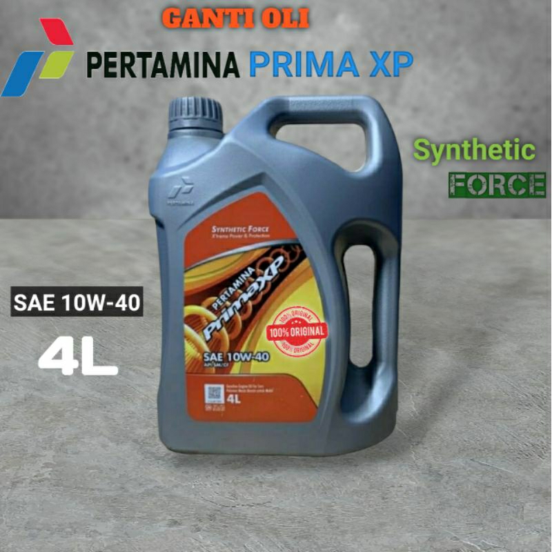 Jual OLI PERTAMINA PRIMA XP SAE 10W-40 4 LITER 6PCS (1DUS) | Shopee ...