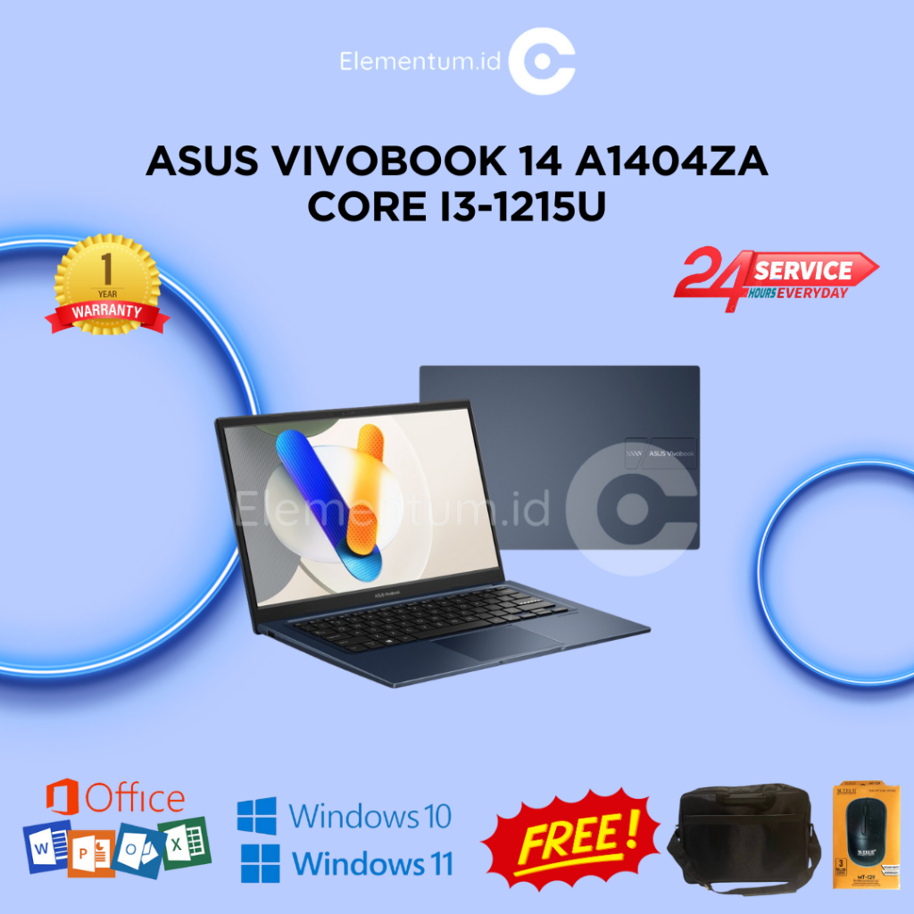 Jual Asus Vivobook 14 A1404ZA Core i3-1215U | 8GB 256GB SSD 14.0 FHD ...