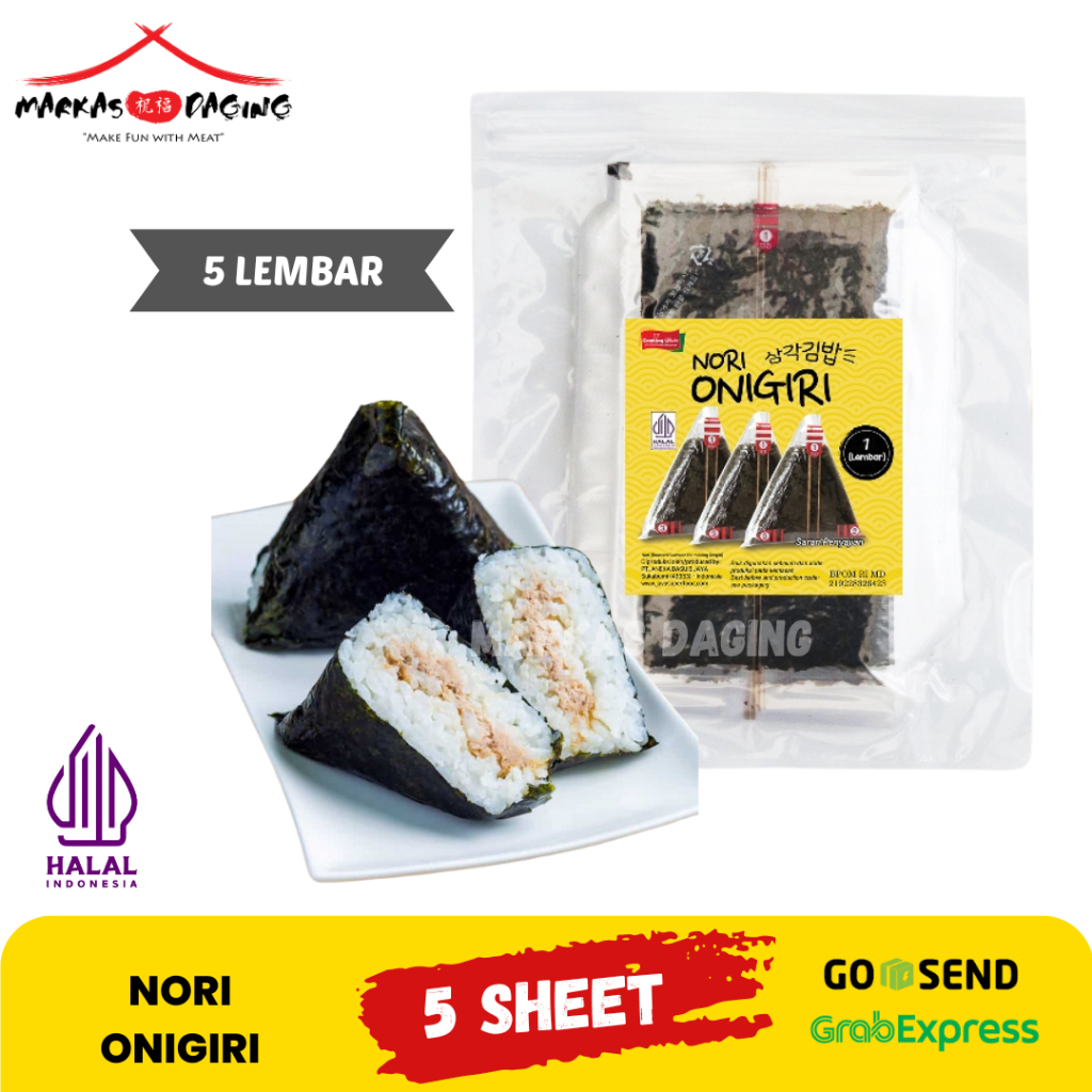 Jual NORI ONIGIRI | Nori Wrapper Khusus Bungkus Nori Triangle / Sushi ...