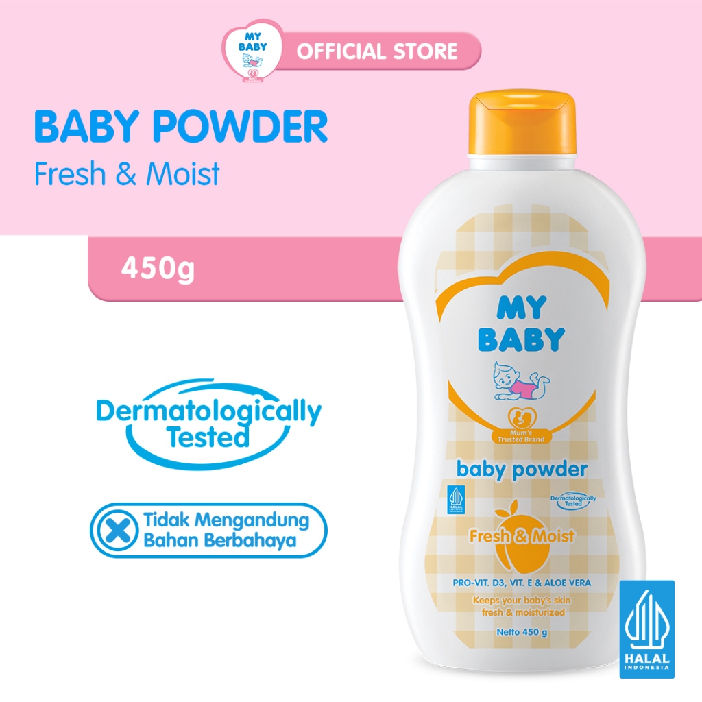 Jual My Baby Powder Fresh & Moist 450 gr - Exp: 04.2028 | Shopee Indonesia