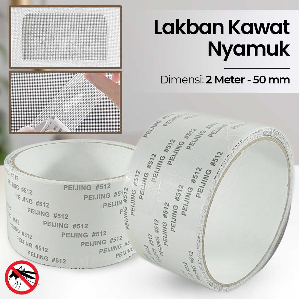 Jual WINBO Lakban Kawat Nyamuk Tambalan Jendela Window Repair Tape 2M 48mm Black & Grey | Shopee ...