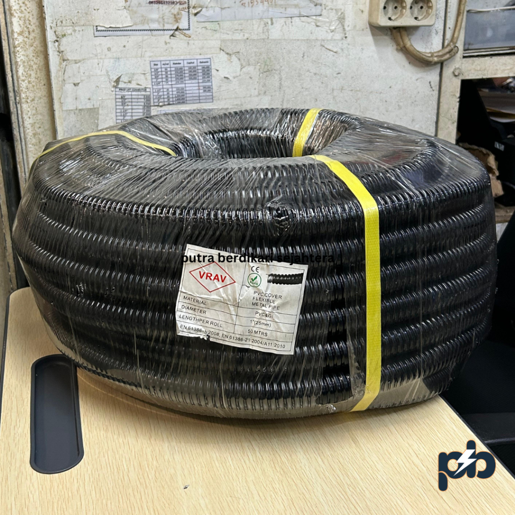 Jual Flexible Metal Conduit 1 Inch 50 Meter / Flexible Metal Pipe 1 ...