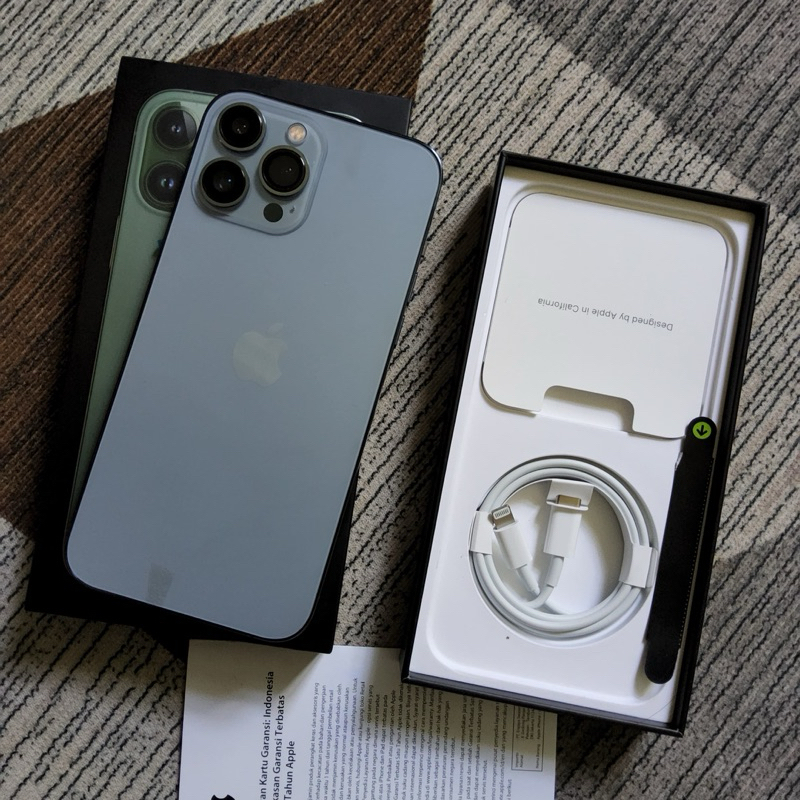 Jual Iphone 13 Promax Pro Max 256gb IBOX - Sierra Blue Second Lengkap ...