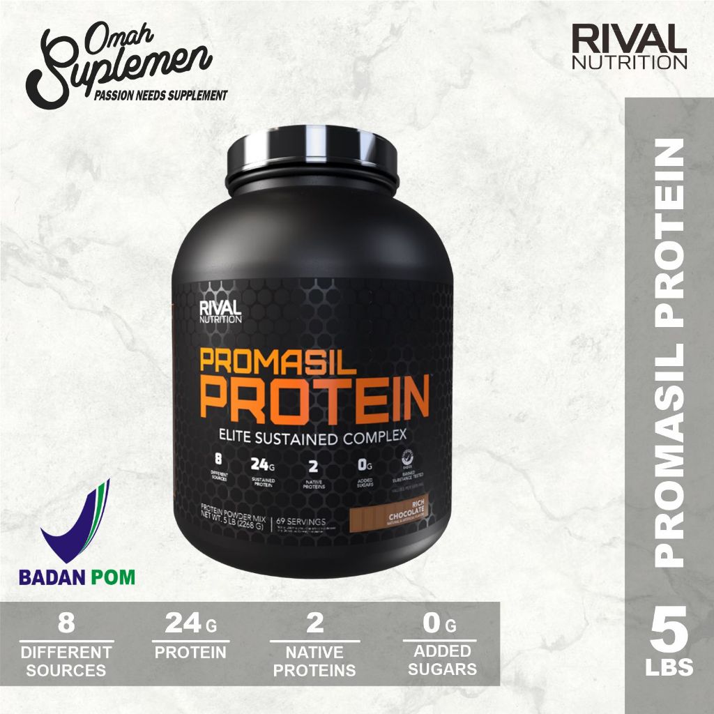 Jual Rival Promasil Protein 5 Lbs whey time release | Shopee Indonesia