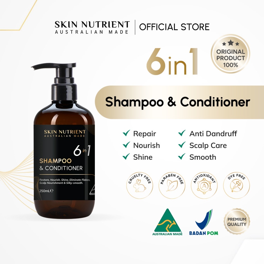 Jual SKIN NUTRIENT SHAMPOO & CONDITIONER 6in1 250ML | Shopee Indonesia