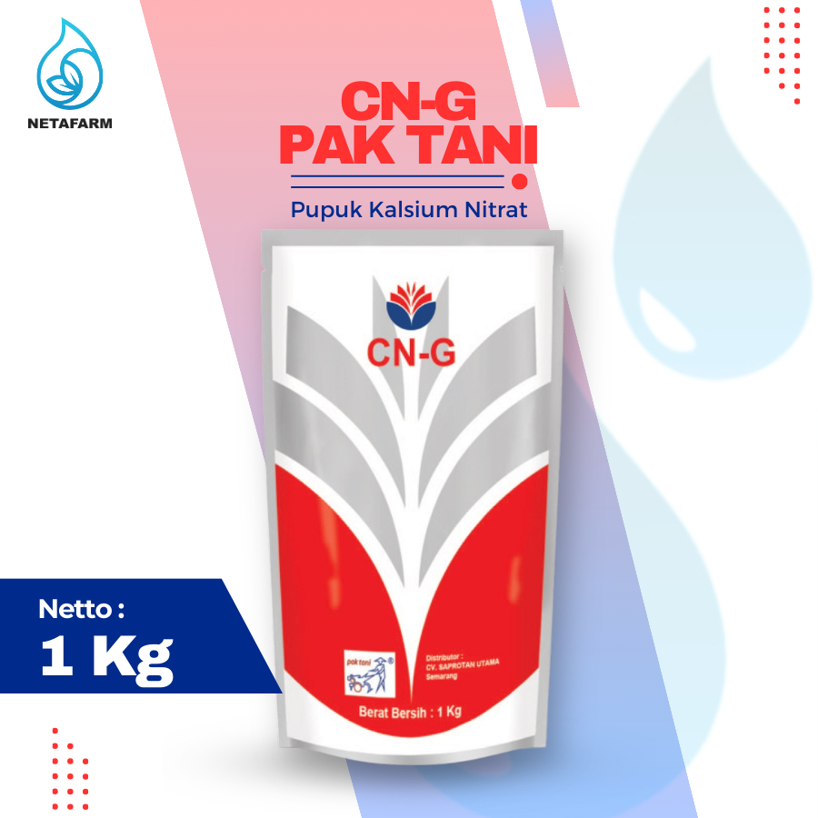 Jual Pupuk Kalsium Nitrat CN-G PAK TANI Kemasan Original 1KG | Shopee ...