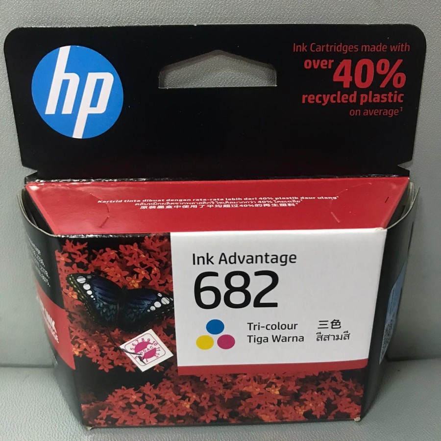 Jual Tinta HP 682 Color Ink Advantage Cartridge HP 682C Tri-Colour ...