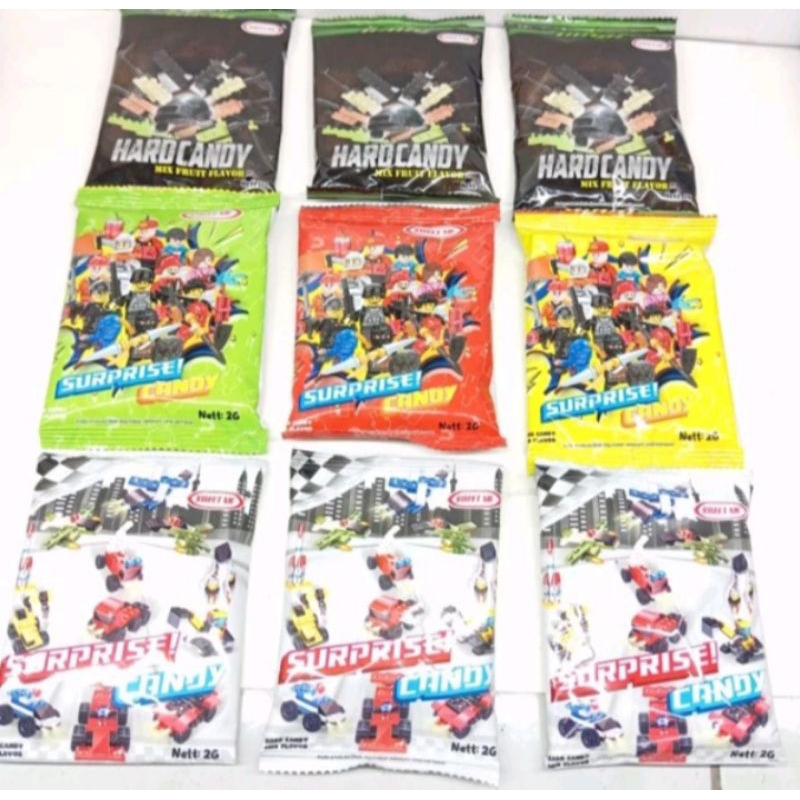 Jual 3 PCS Lego Mix Berhadiah Permen Mainan Lego Super candy | Shopee ...