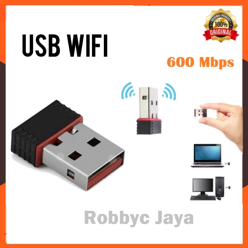 Jual USB WiFi Wireless Adapter Network 802.11n Usb Wifi Dongle 600 Mbps | Shopee Indonesia