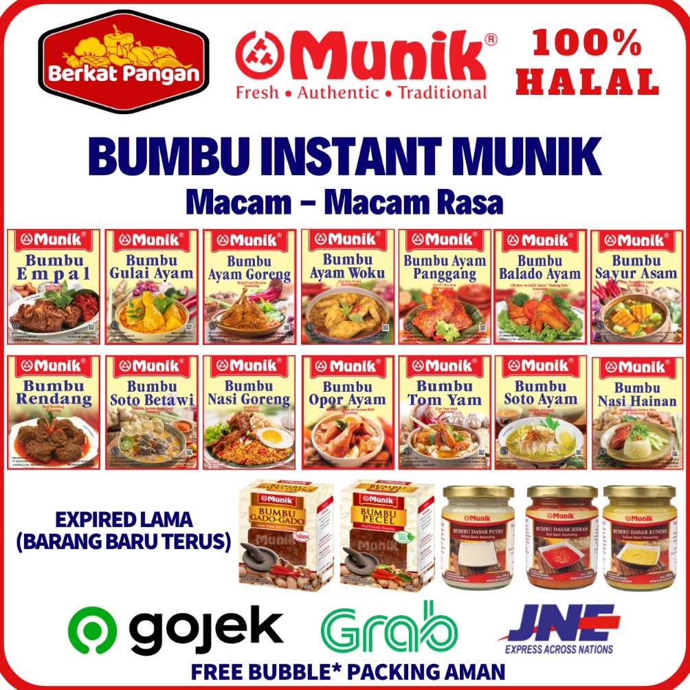 Jual Bumbu Instant Munik Rasa Rendang Semur Soto Betawi Sop Buntut ...