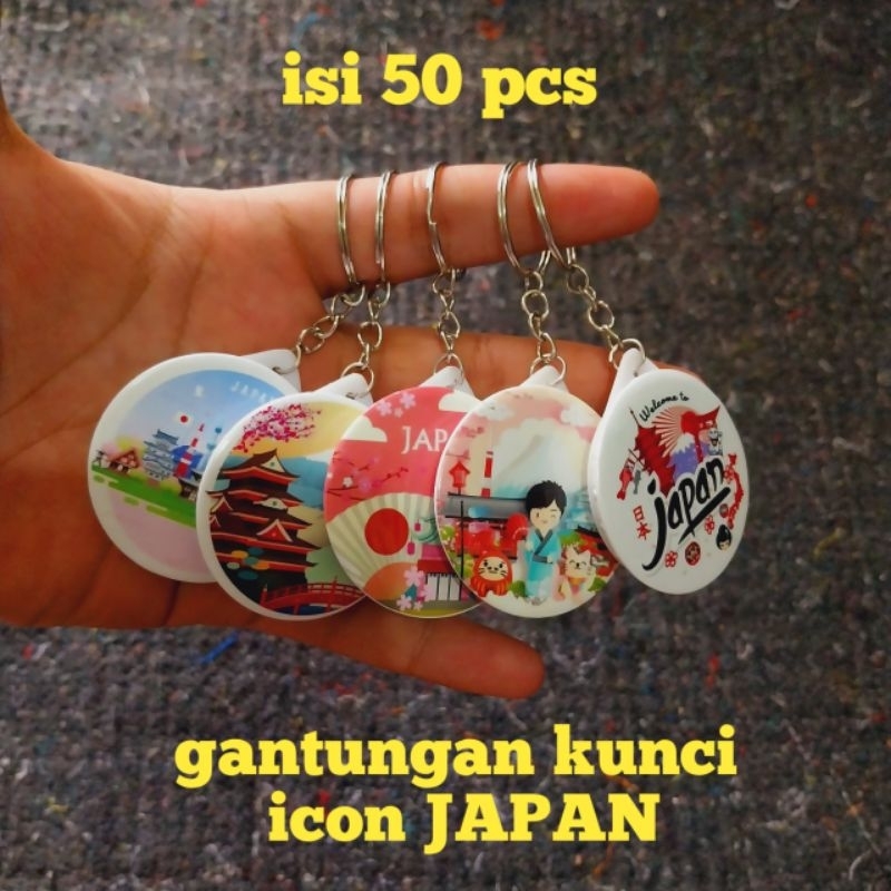 Jual 50 pcs GANTUNGAN KUNCI JEPANG KEYCHAIN ICON JAPAN | Shopee Indonesia