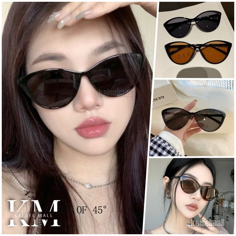 Jual Kacamata Hitam Tea Cat Eye Horn Wanita Korean Fashion Sunglassess Santai Kaca Mata Model ...