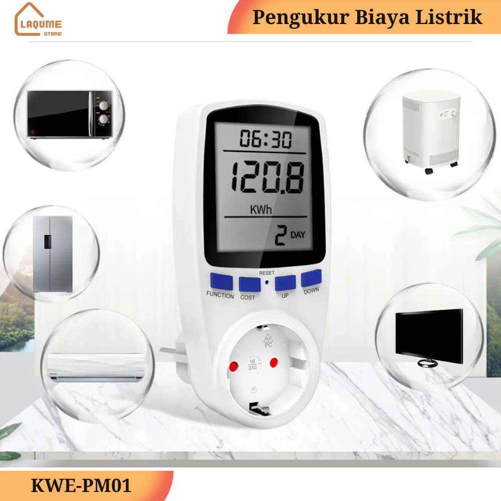 Jual Digital Watt Meter Power Meter Energy Meter Pengukur Arus Listrik | Shopee Indonesia