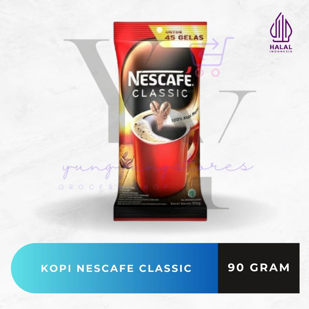Jual Nescafe Classic Kopi Hitam Bubuk Instant 90 gram | Shopee Indonesia