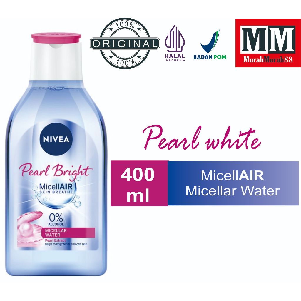 Jual NIVEA MicellAir Skin Breathe Pearl Bright 400ml | Micellar Water ...