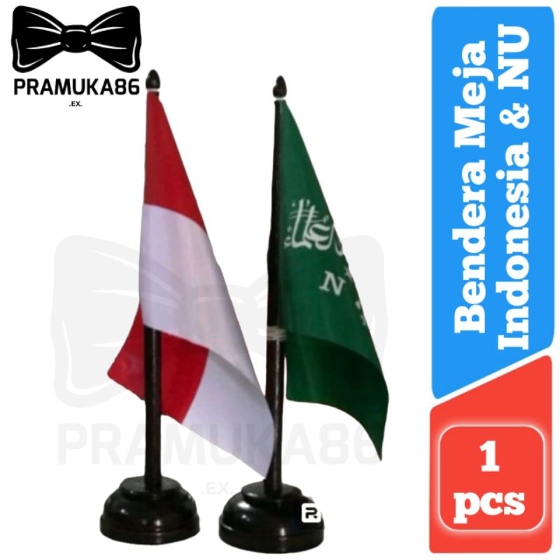 Jual Bendera Meja Indonesia Merah Putih & NU Sablon | Shopee Indonesia
