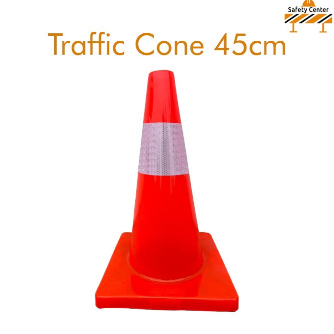 Jual ART B52L Safety Traffic Cone 45 cm Traffic Cone Rubber 45cm Kerucut Lalu Lintas | Shopee ...