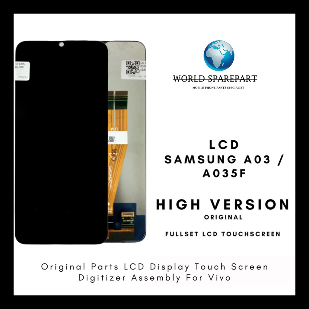 Jual LCD Samsung A03 / A03S / A035F Original 100% Original 100% Fullset ...
