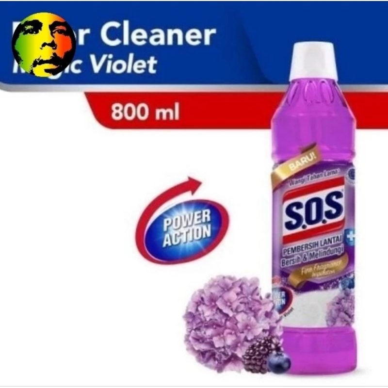 Jual SOS pembersih lantai botol 800ml lavender | Shopee Indonesia
