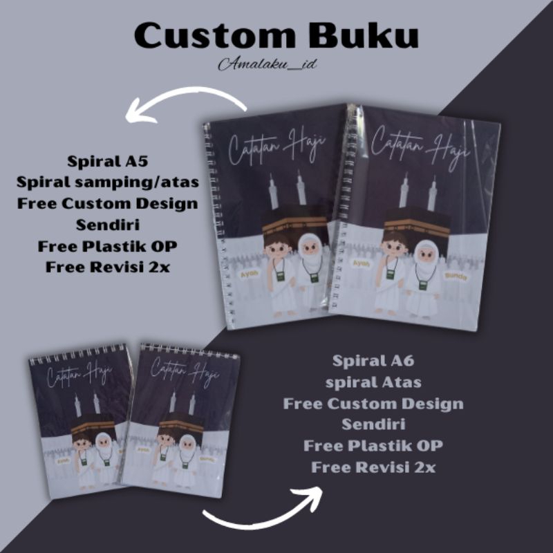 Jual Notebook custom buku catatan custom Grosir amalaku_id | Shopee ...