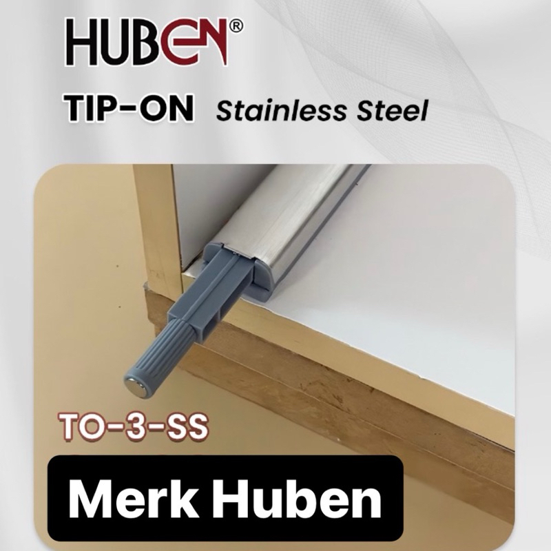 Jual Push To Open Tip On STAINLESS TO-03-SS Huben Magnet Damper Catches ...