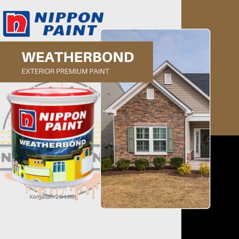 Jual [Premium] Cat Tembok Eksterior Weatherbond 2,5L | Shopee Indonesia