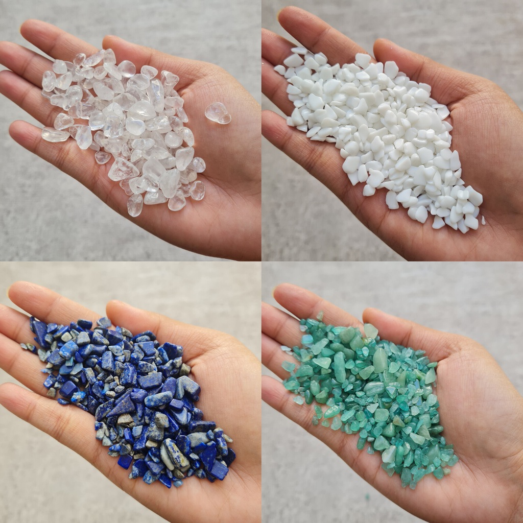 Jual Tumbled Stone Batu Hias untuk Kerajinan Resin, Mix media art ...