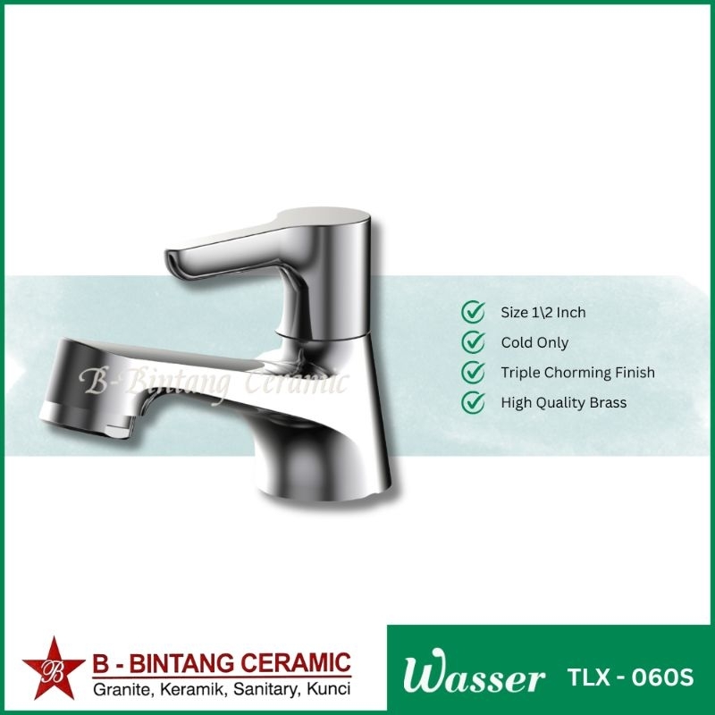 Jual WASSER Lavatory Faucet TLX-060S | Kran Wastafel | Shopee Indonesia