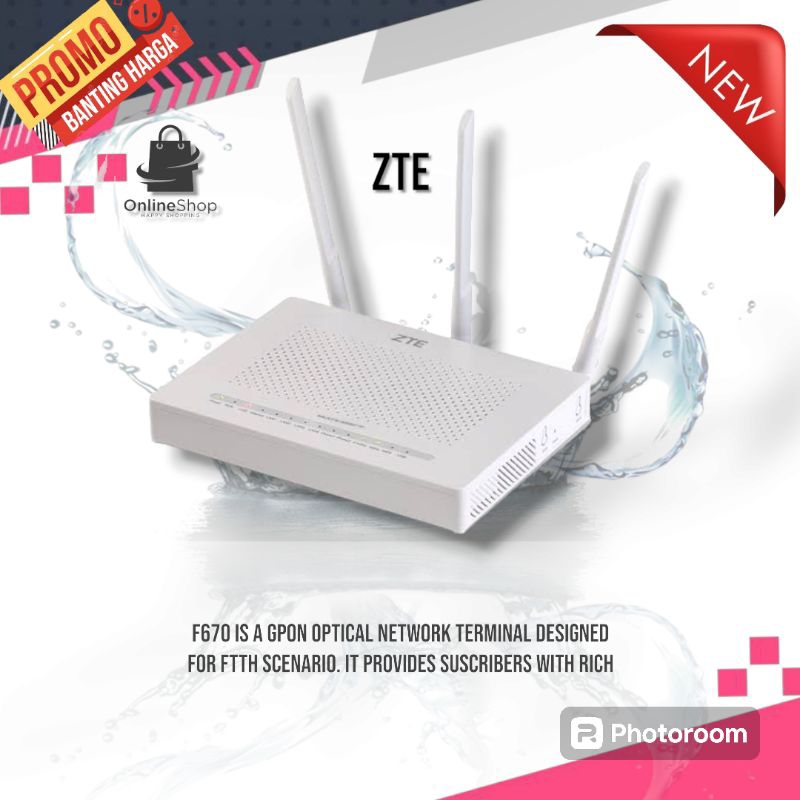 Jual ZTE Router wifi Model ZXA10 F660 | ZXHN F670 ONT GPON | Shopee Indonesia