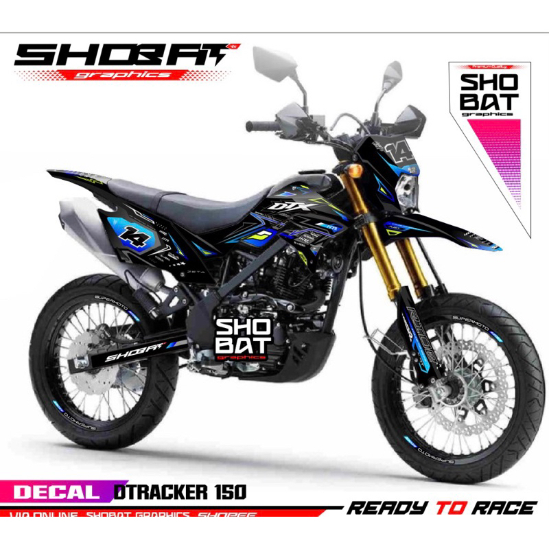 Jual DECAL STIKER DTRACKER KLX CRF WR KASAWAKI SUPERMOTO TRAIL SUREX ...